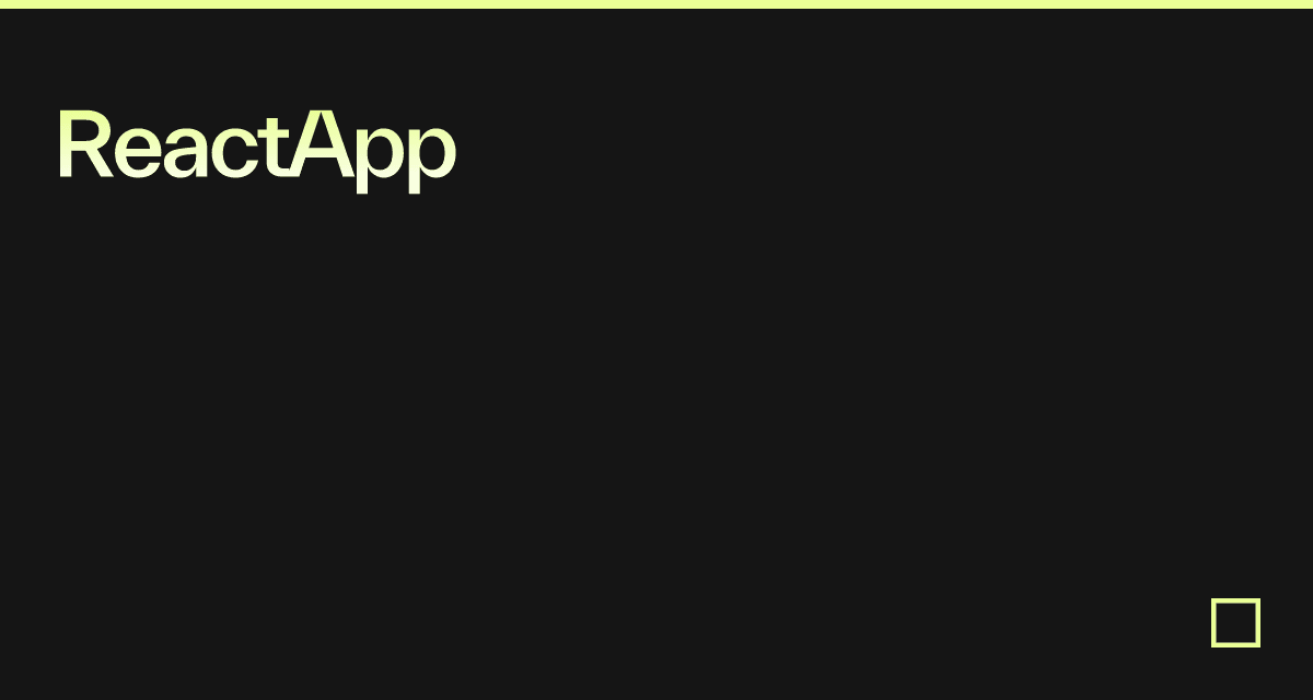 Reactapp Codesandbox