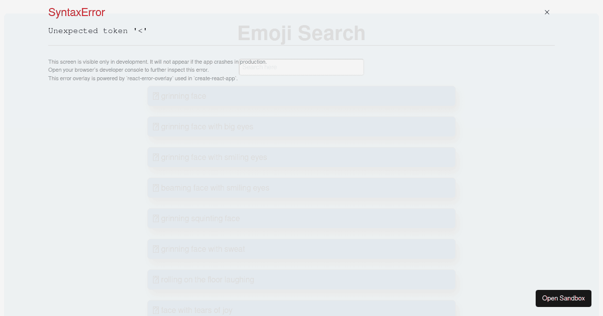 Emoji-Picker - Codesandbox