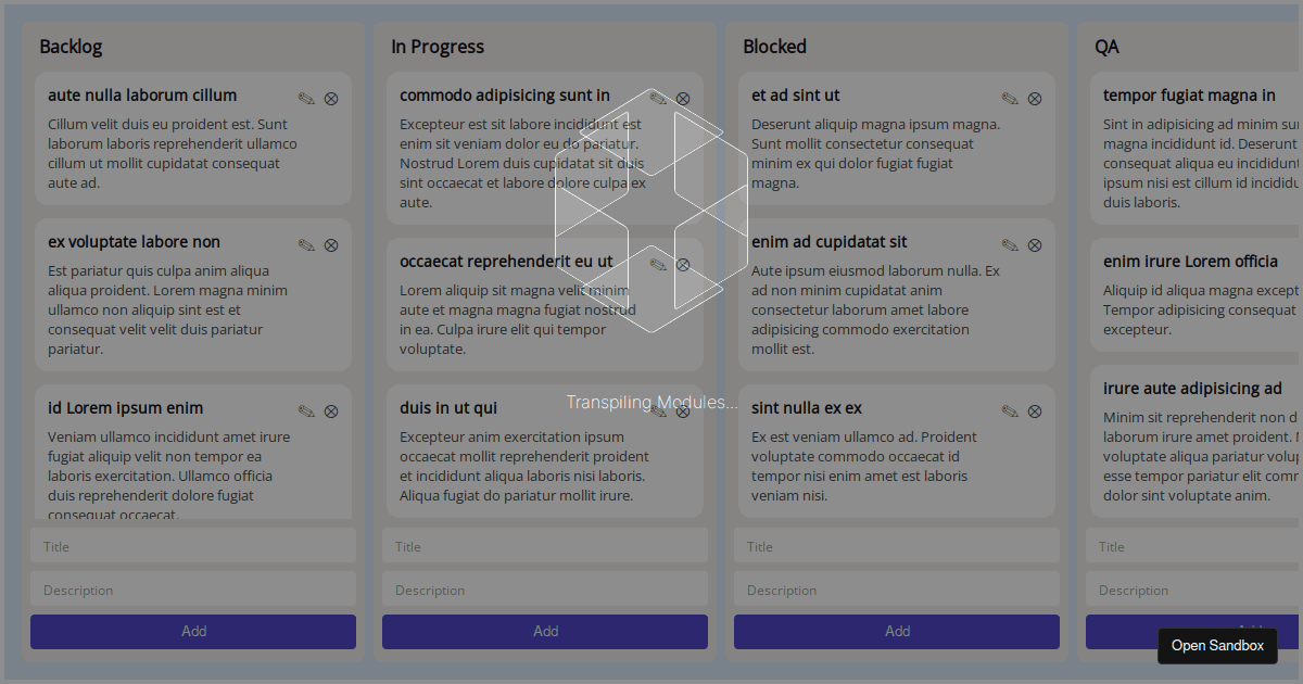 vanilla-js-trello - Codesandbox