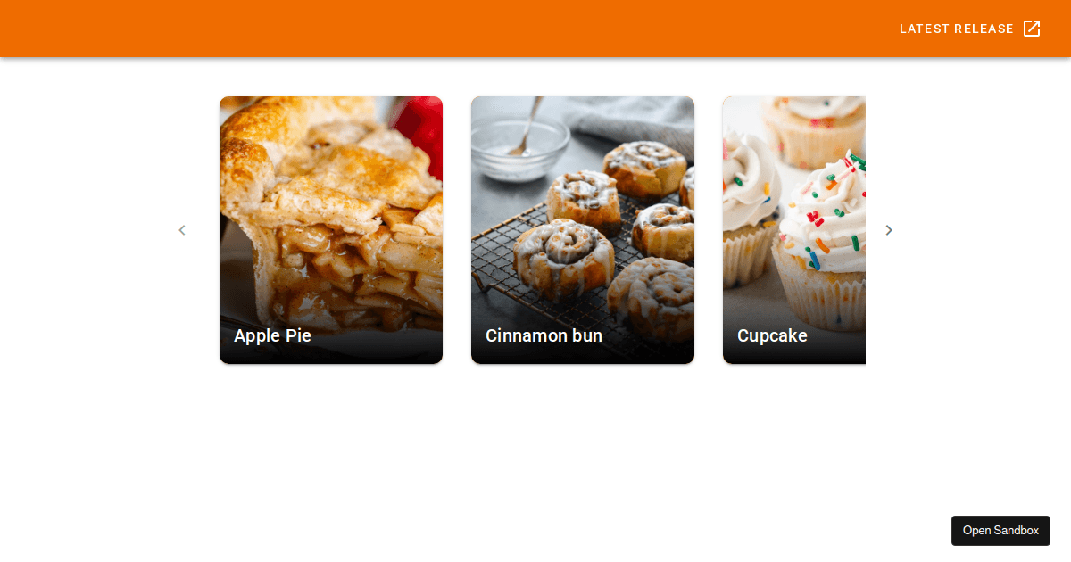 stack-71474788 Recipes Carousel - Codesandbox