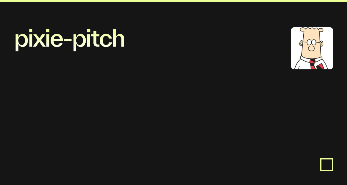 pixie-pitch - Codesandbox