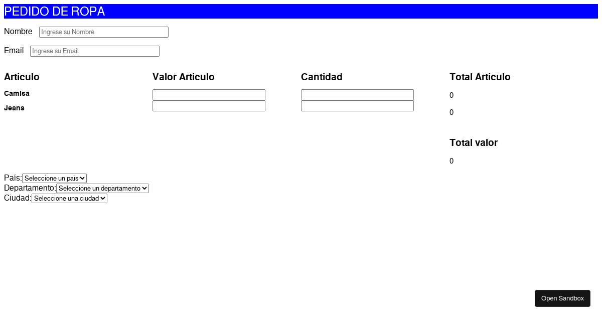 ejercicio - Codesandbox