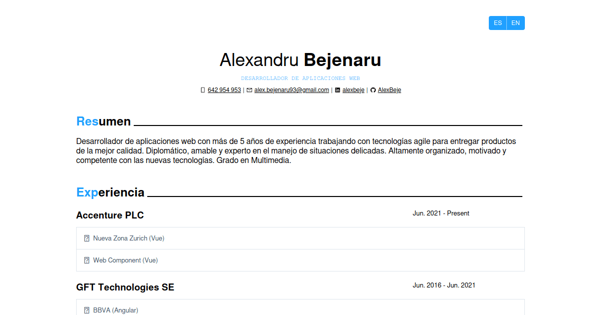 AlexBeje/resume-cv-website - Codesandbox AlexBeje/resume-cv-website - Codesandbox