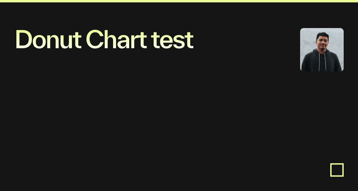 Donut Chart test - Codesandbox