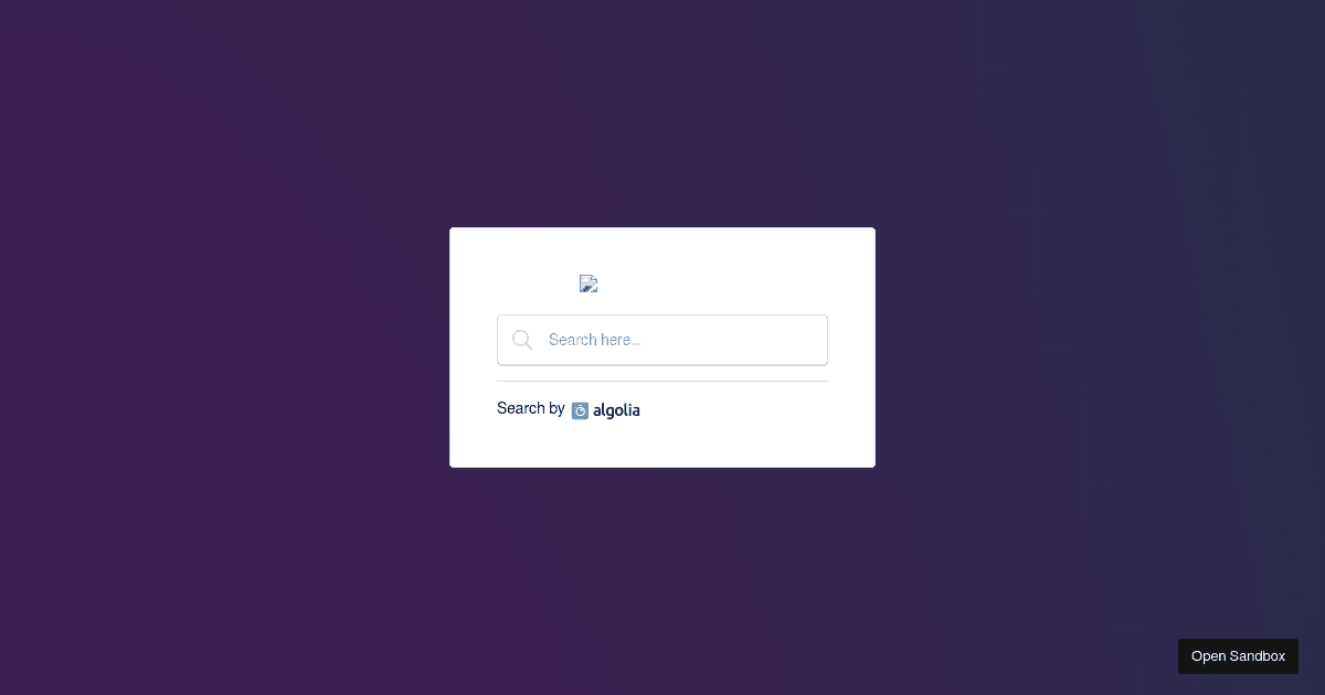 GraphCMS Algolia Example - Codesandbox