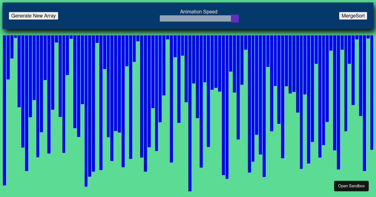 sortingvisualizer - Codesandbox