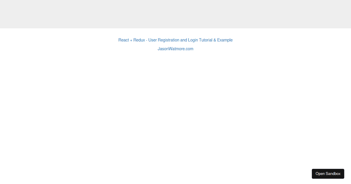 react-redux-login-register - Codesandbox react-redux-login-register - Codesandbox