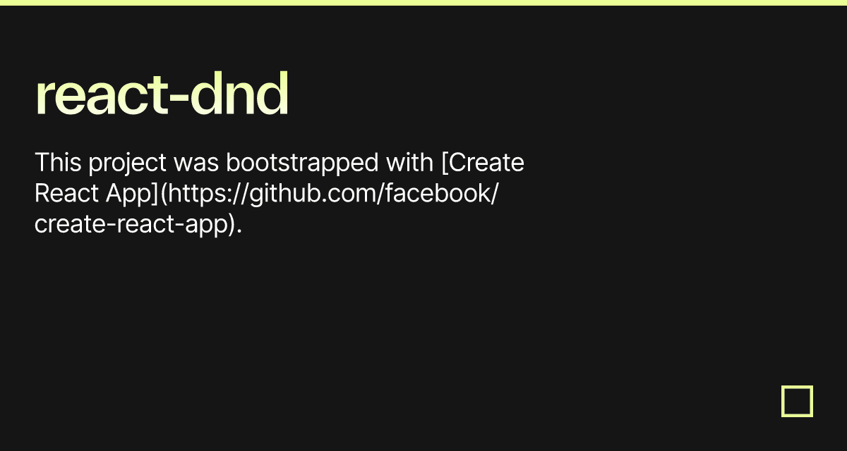 react-dnd - Codesandbox