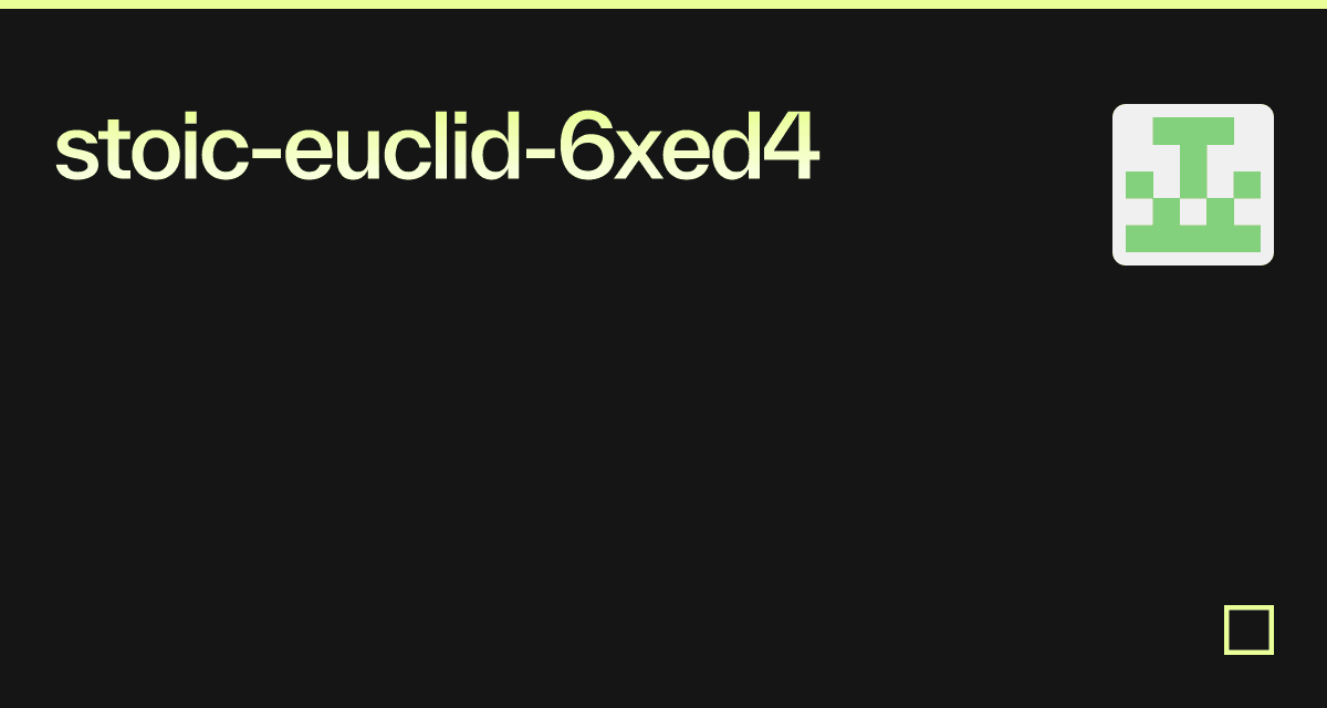 stoic-euclid-6xed4 - Codesandbox