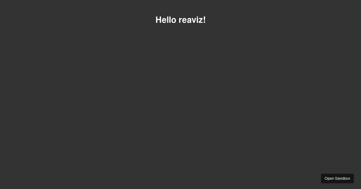 reaviz codesandbox template - Codesandbox