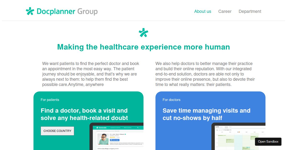 Docplanner - Codesandbox