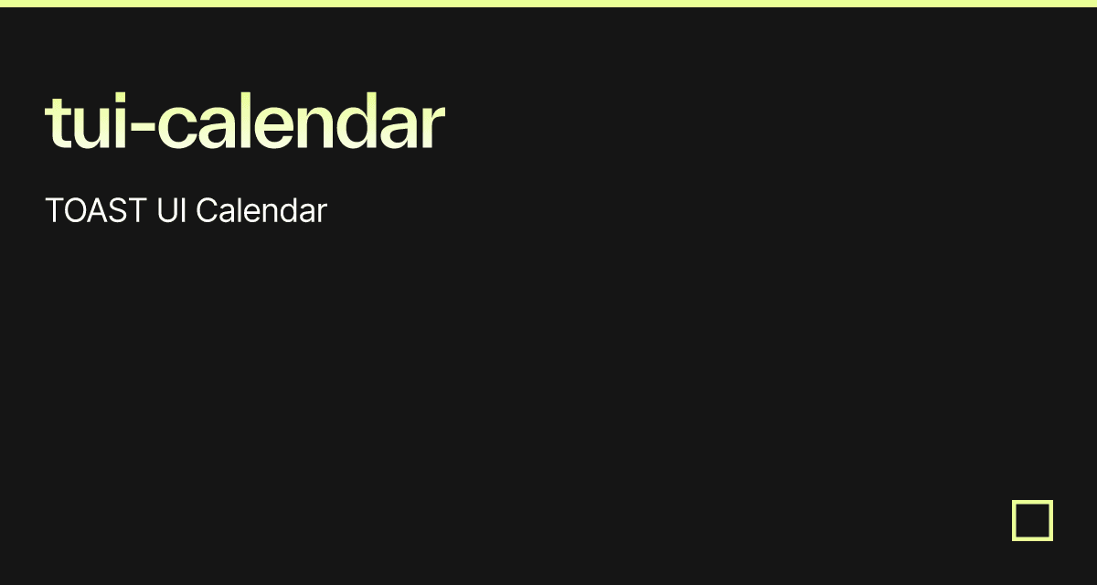 tui-calendar - Codesandbox tui-calendar - Codesandbox