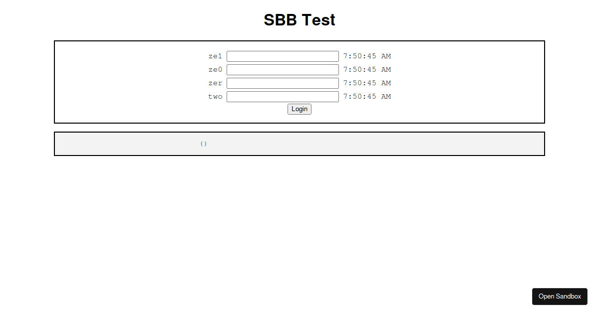 sbb-test - Codesandbox