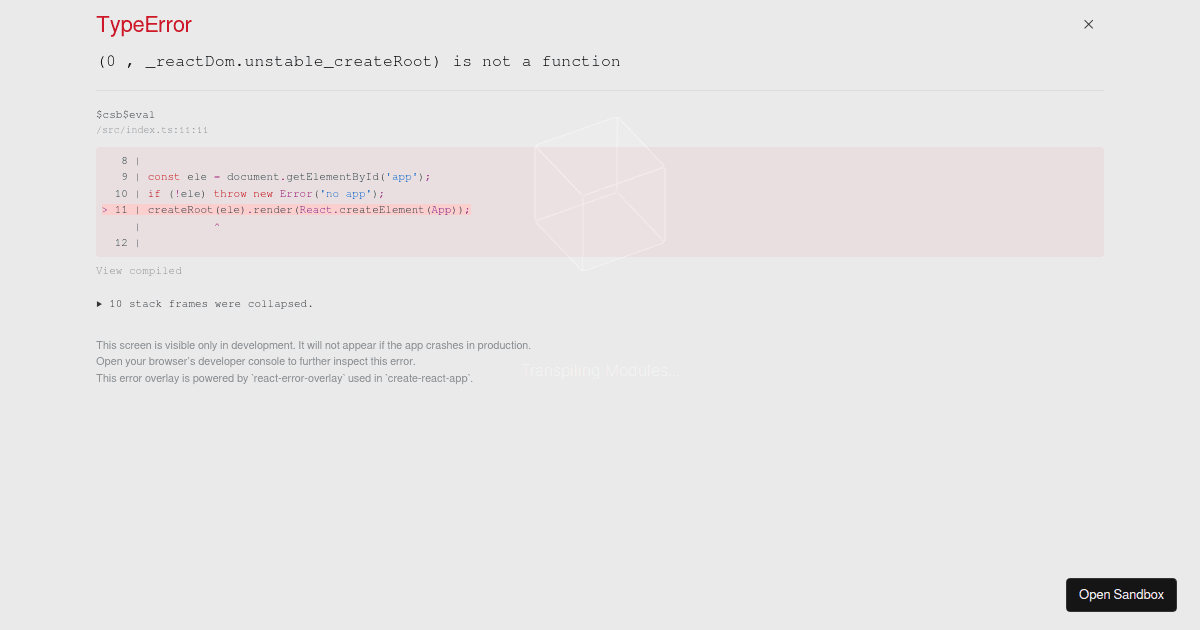 Reactive React Redux Example Codesandbox