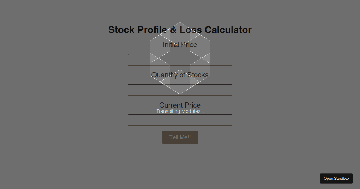 profit-loss-calculator - Codesandbox