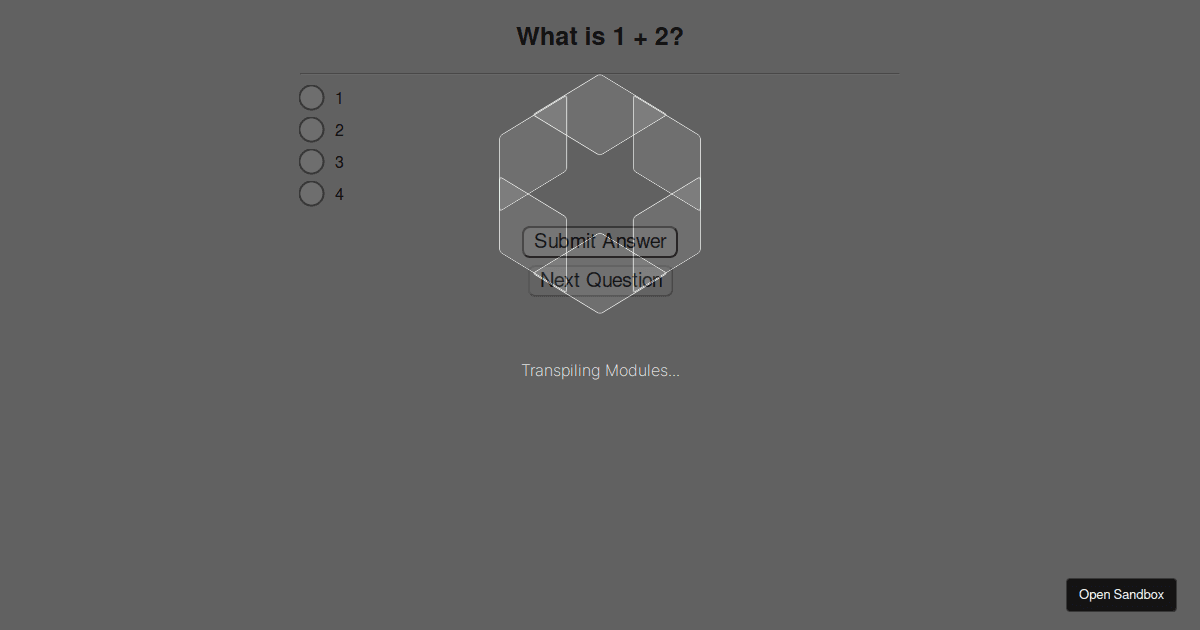 Play JSON Question Bank - Codesandbox
