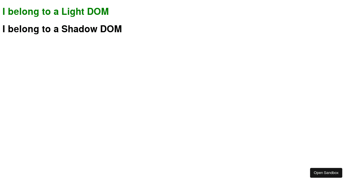 shodow-dom - Codesandbox