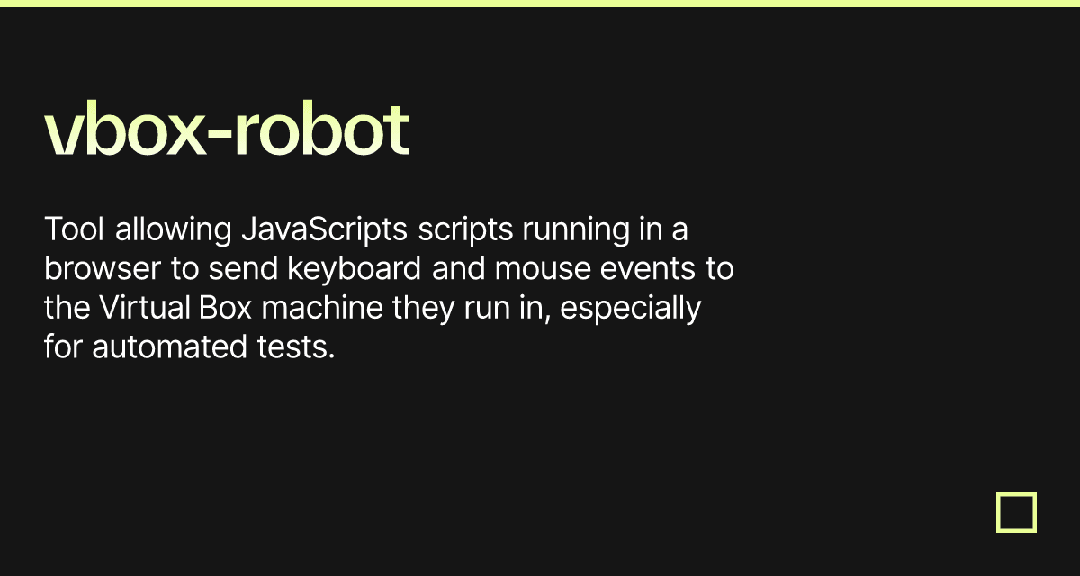 vbox-robot - Codesandbox