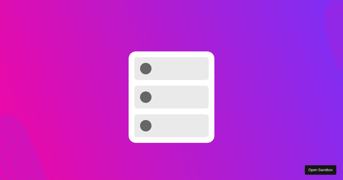 Framer Motion 2: Animating shared layouts (forked) - Codesandbox
