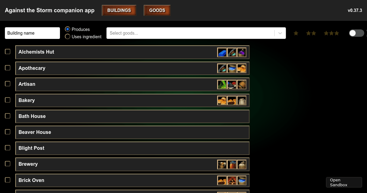 [locked] Against The Storm companion app - Codesandbox