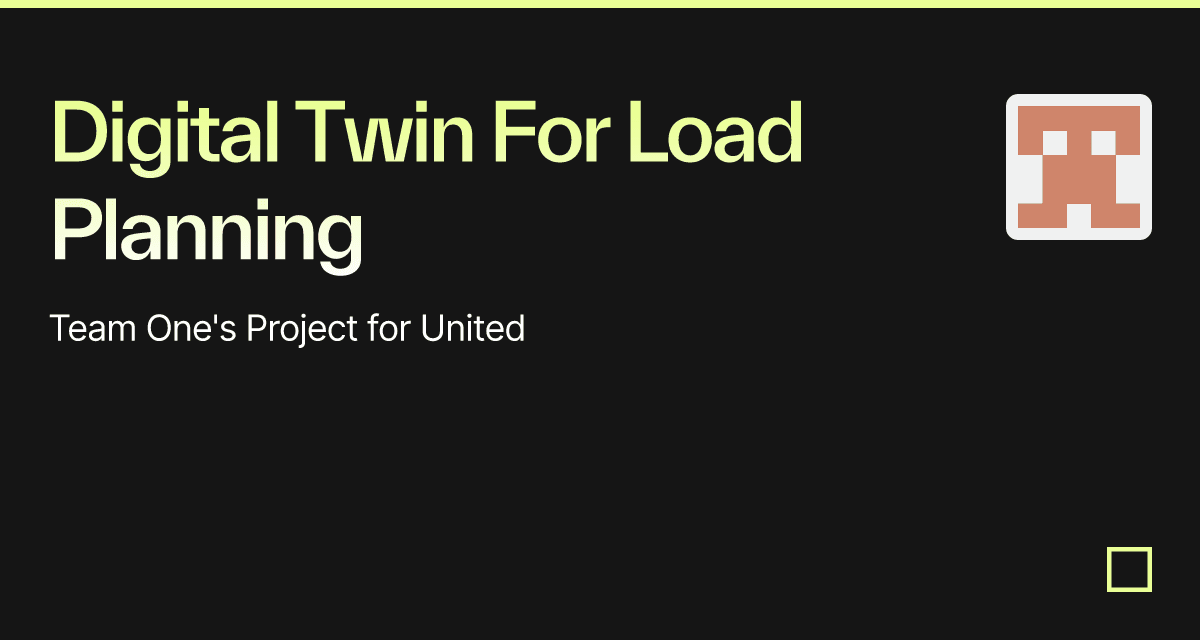 Digital Twin For Load Planning - Codesandbox