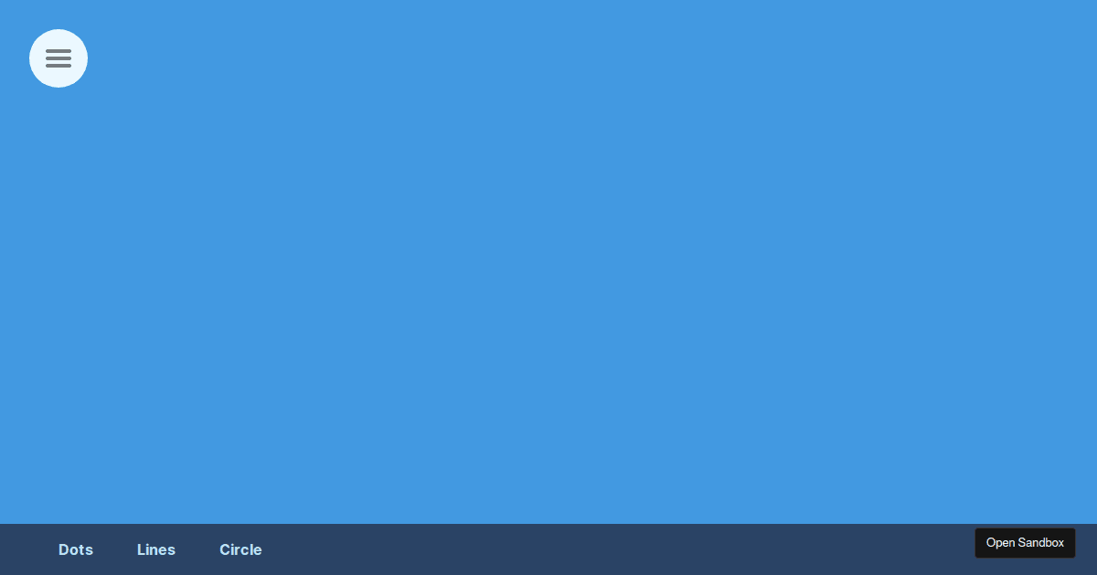 Navigation and Menu Example - Codesandbox