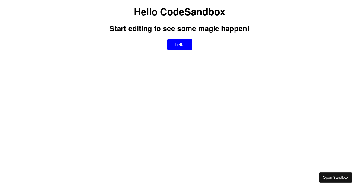 optimizely - Codesandbox