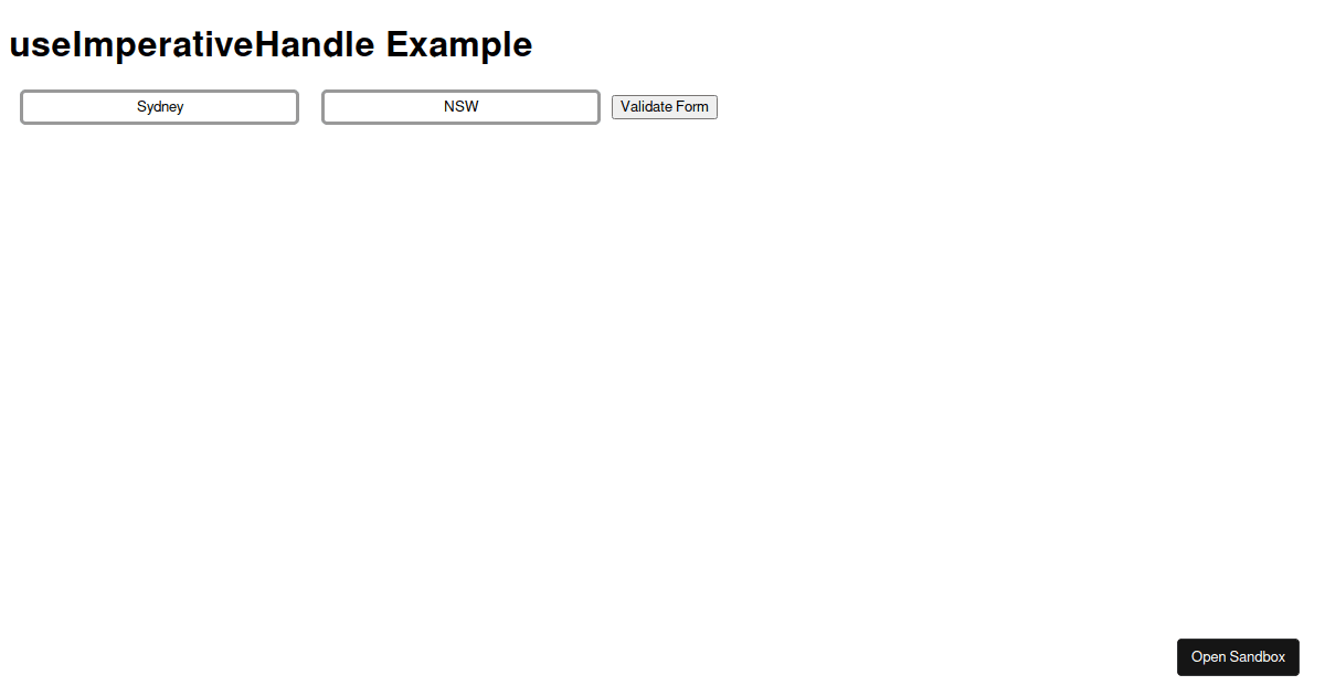 React Hooks in-depth > useImperativeHandle - Codesandbox