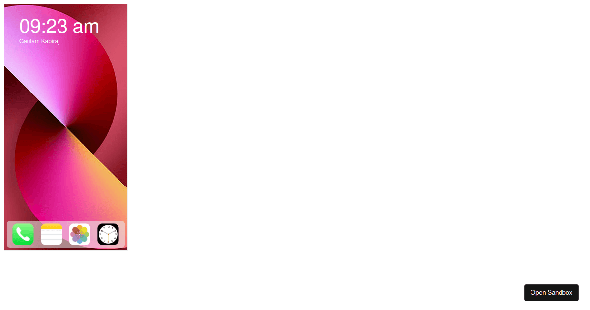 gautamkabiraj96/iphone-homescreen-interface-in-vuejs - Codesandbox