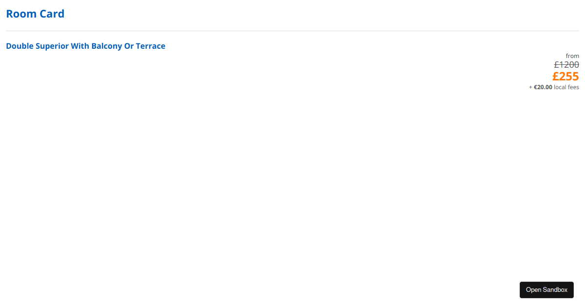 Room Card - Codesandbox