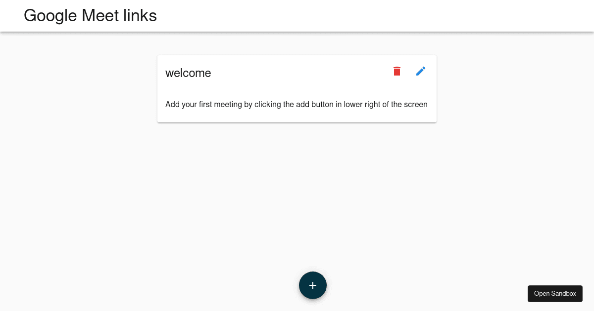 Create React Apptemplate Codesandbox