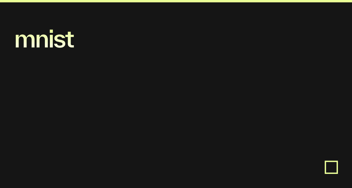 mnist - Codesandbox