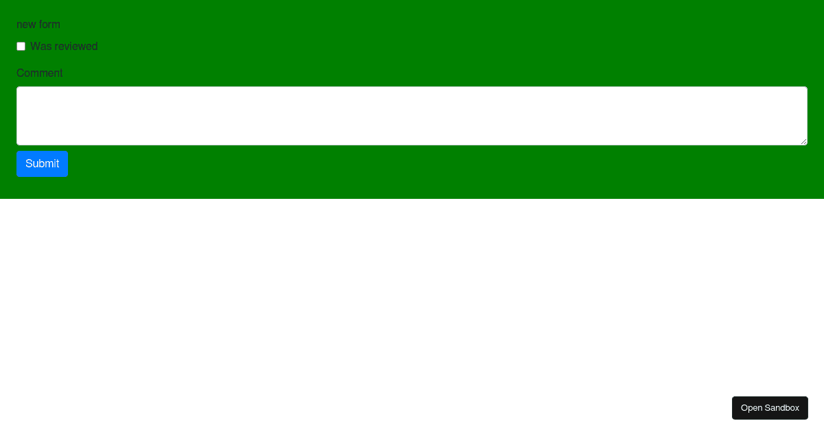 form.io example - Codesandbox