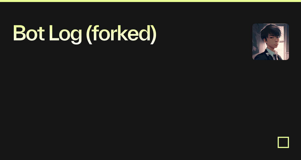 Bot Log - Codesandbox