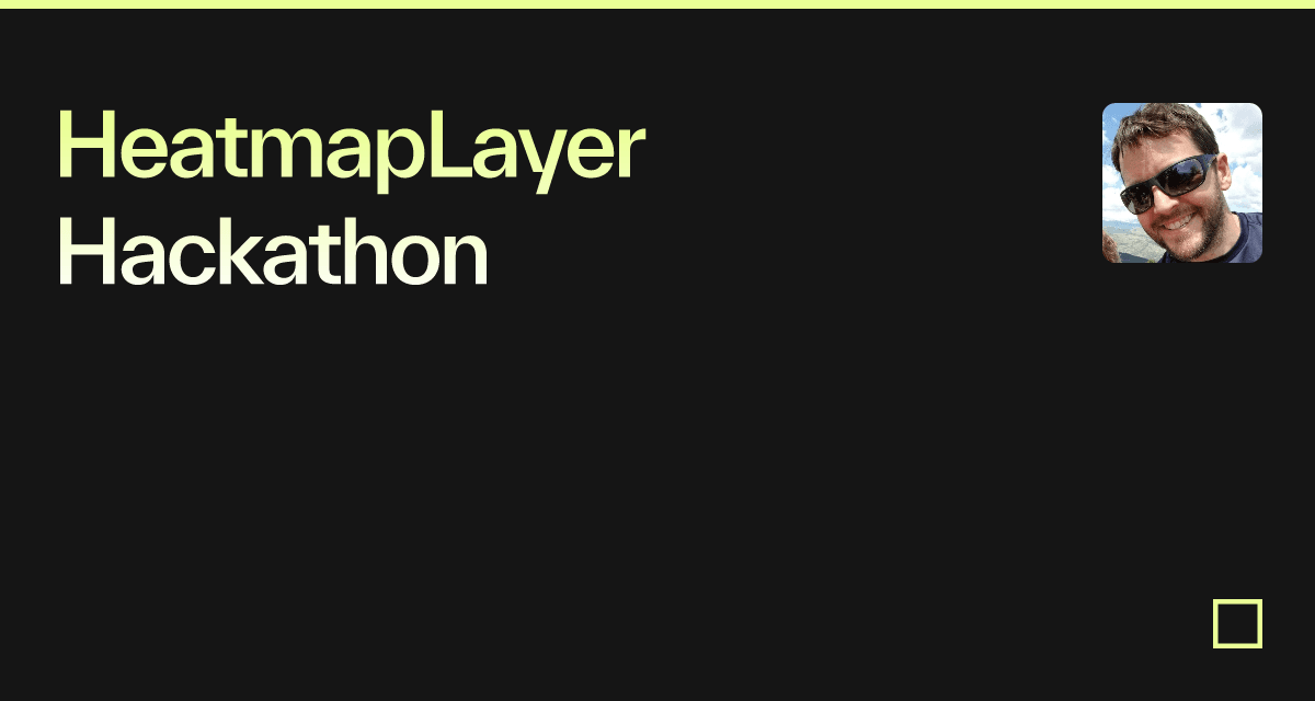 HeatmapLayer Hackathon - Codesandbox