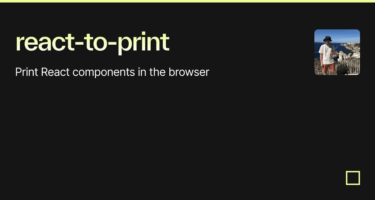 react-to-print - Codesandbox