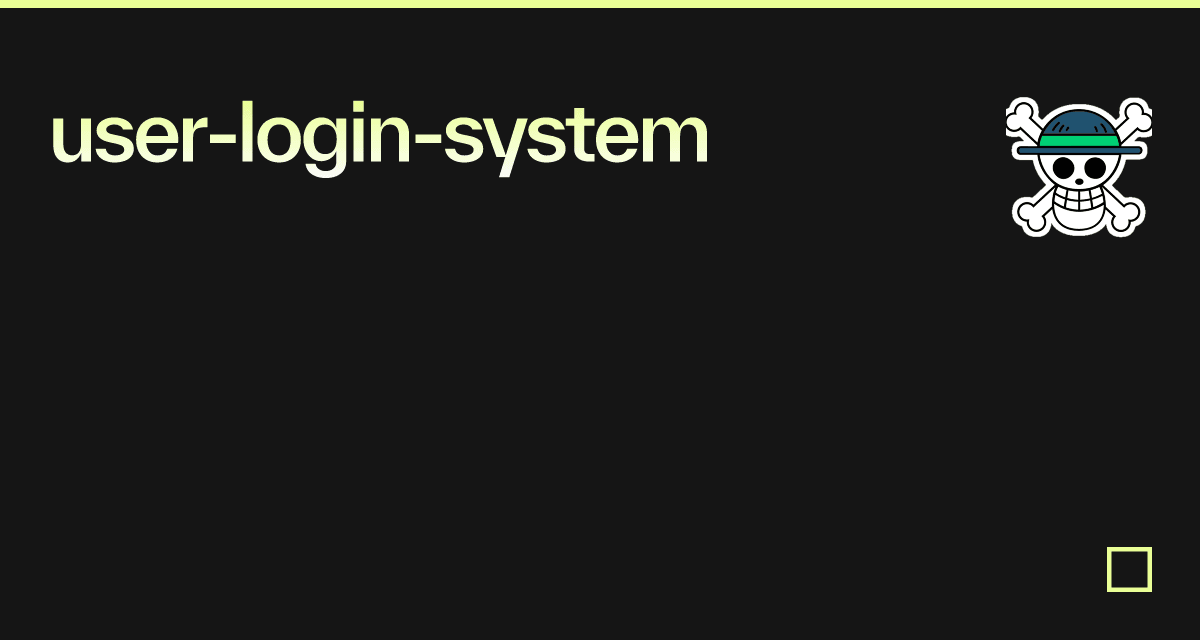 user-login-system - Codesandbox