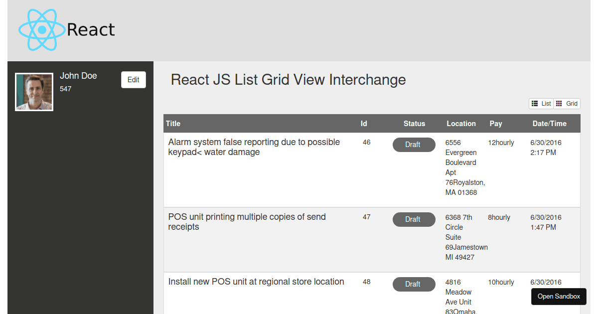 challenge - Codesandbox