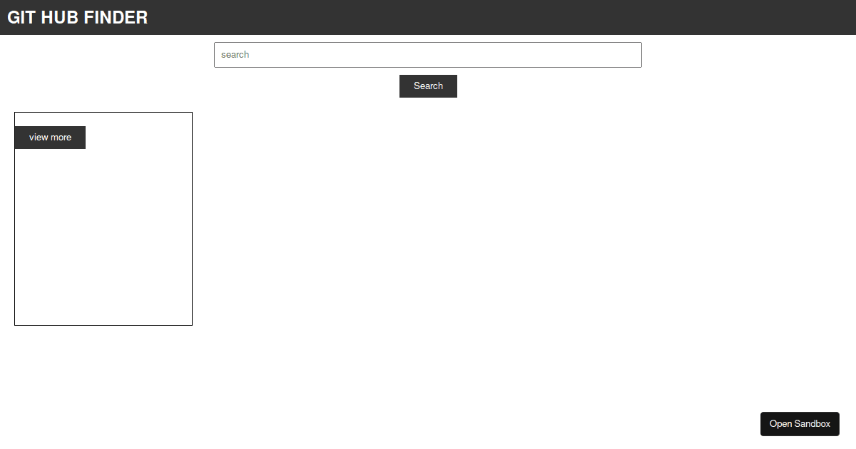 github-profile (forked) - Codesandbox