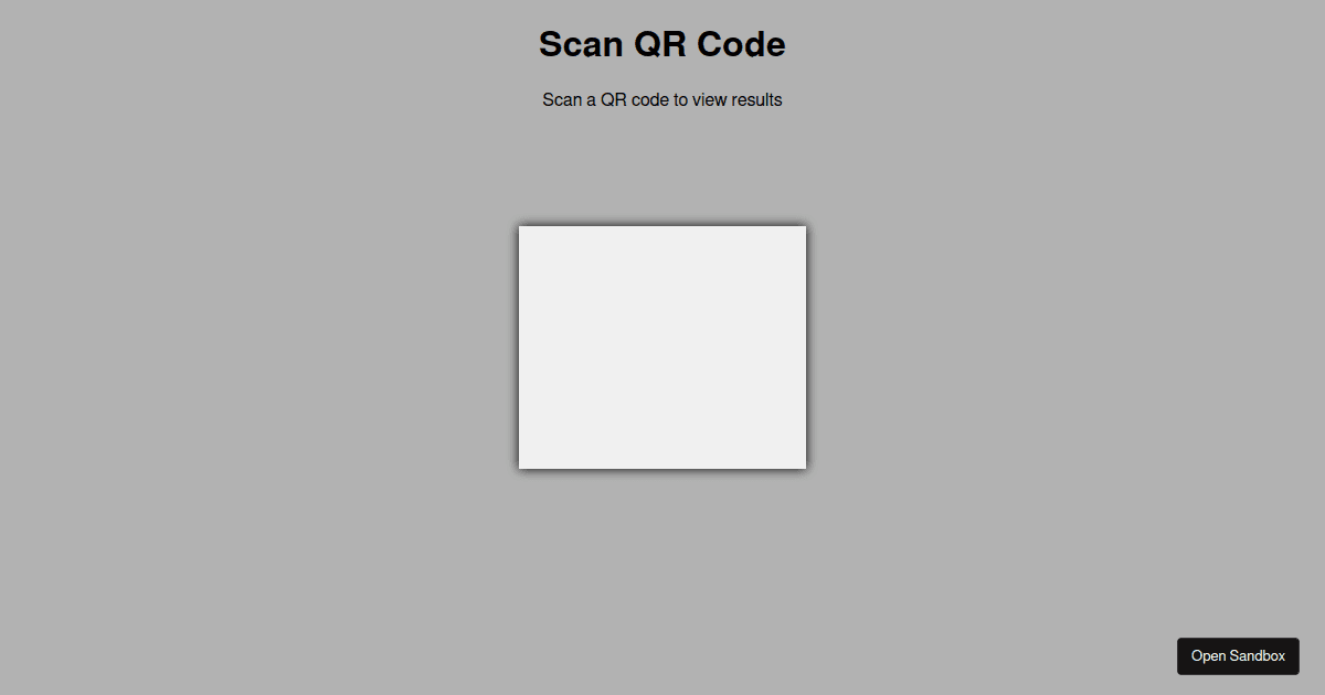 scan-qr-demo - Codesandbox