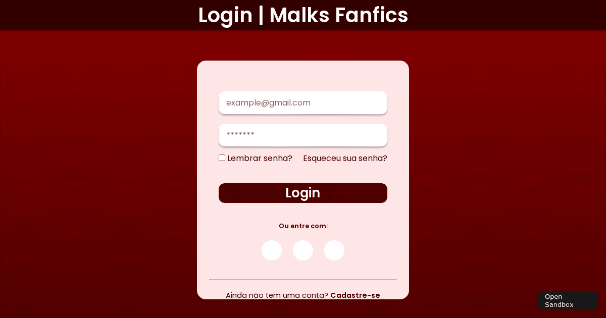 login-interface - Codesandbox