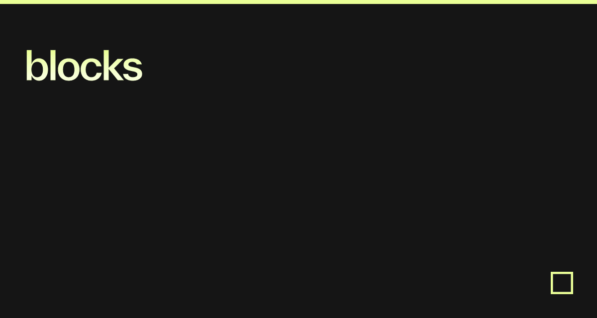 blocks - Codesandbox