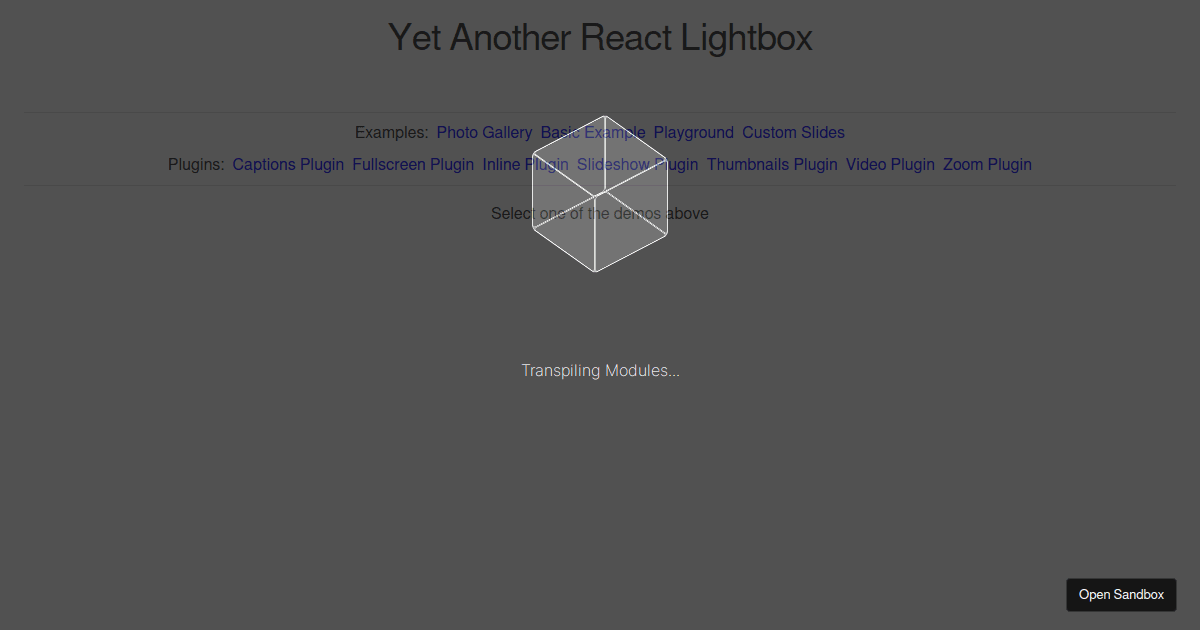 yet-another-react-lightbox examples (forked) - Codesandbox
