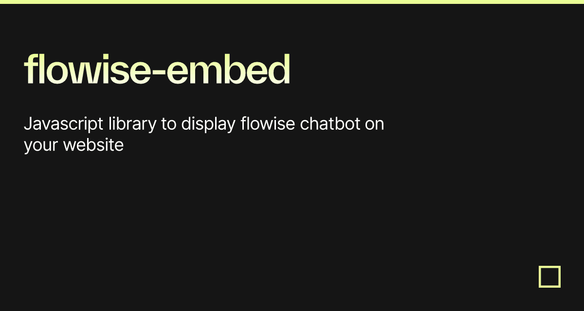 flowise-embed - Codesandbox