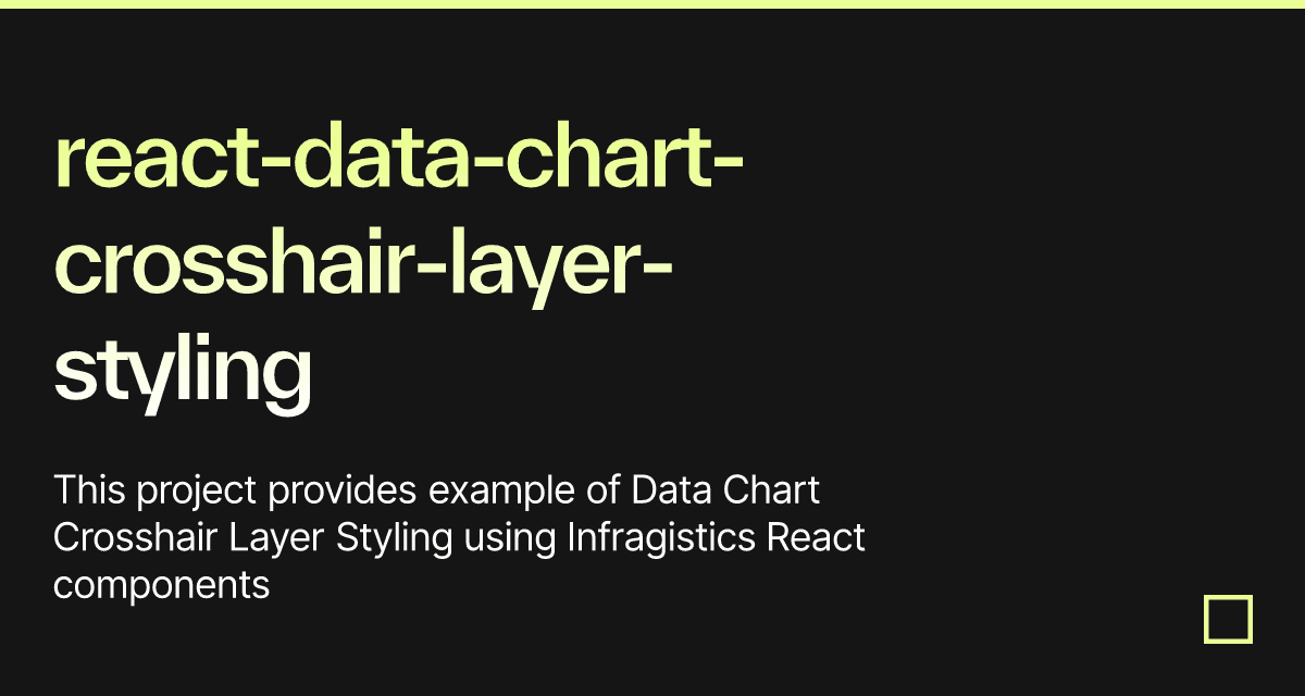 React Data Chart Crosshair Layer Styling Codesandbox