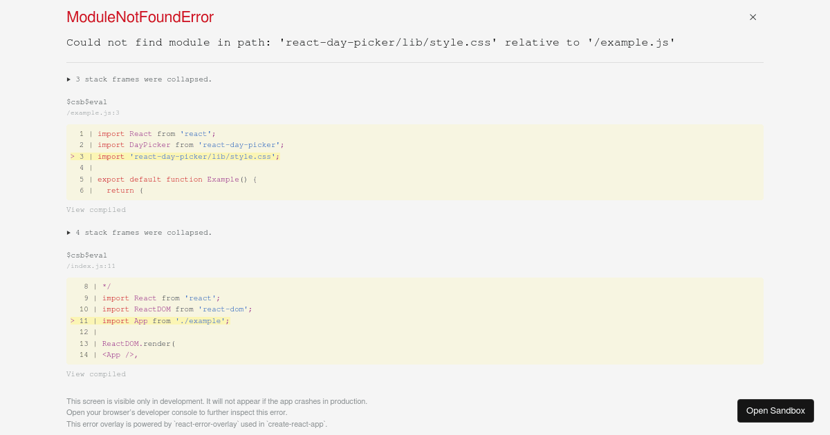 React Day Picker Examplescustomization Week Numbers Codesandbox