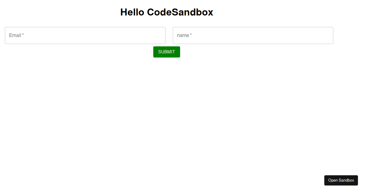 MUI TextField - Codesandbox MUI TextField - Codesandbox