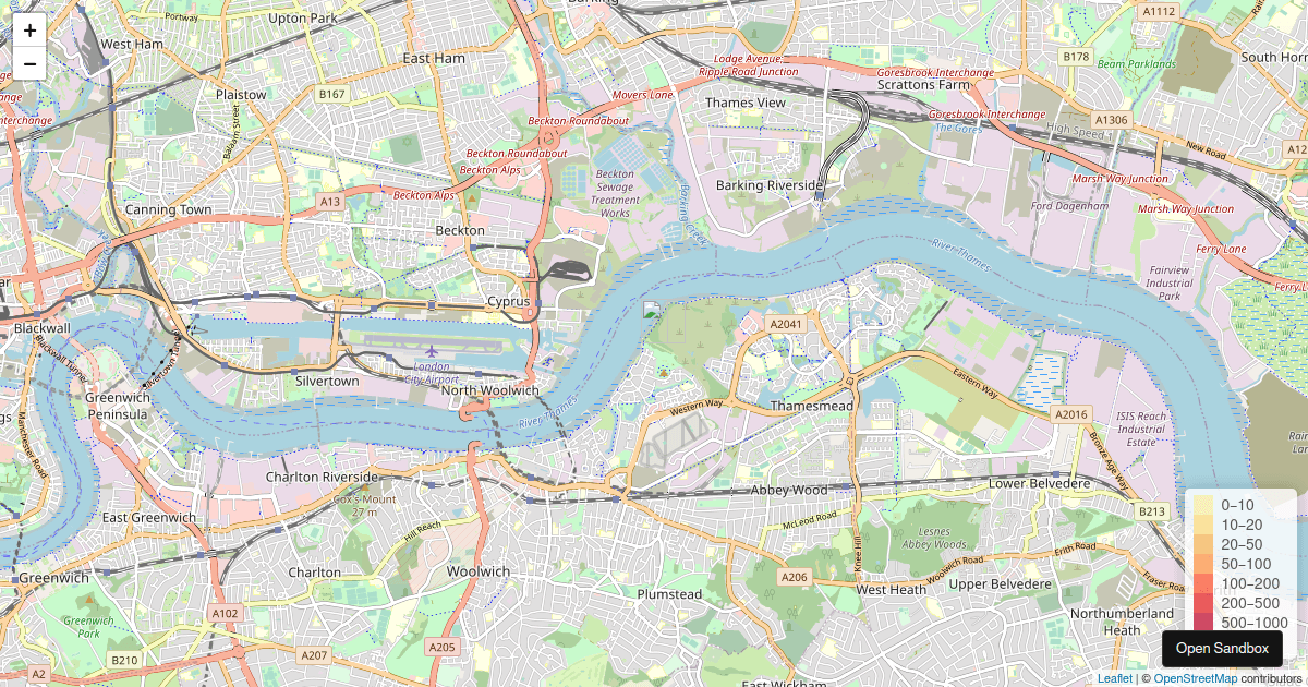 How To Add A Legend To The Map Using React Leaflet And Useleaflet Hook Codesandbox