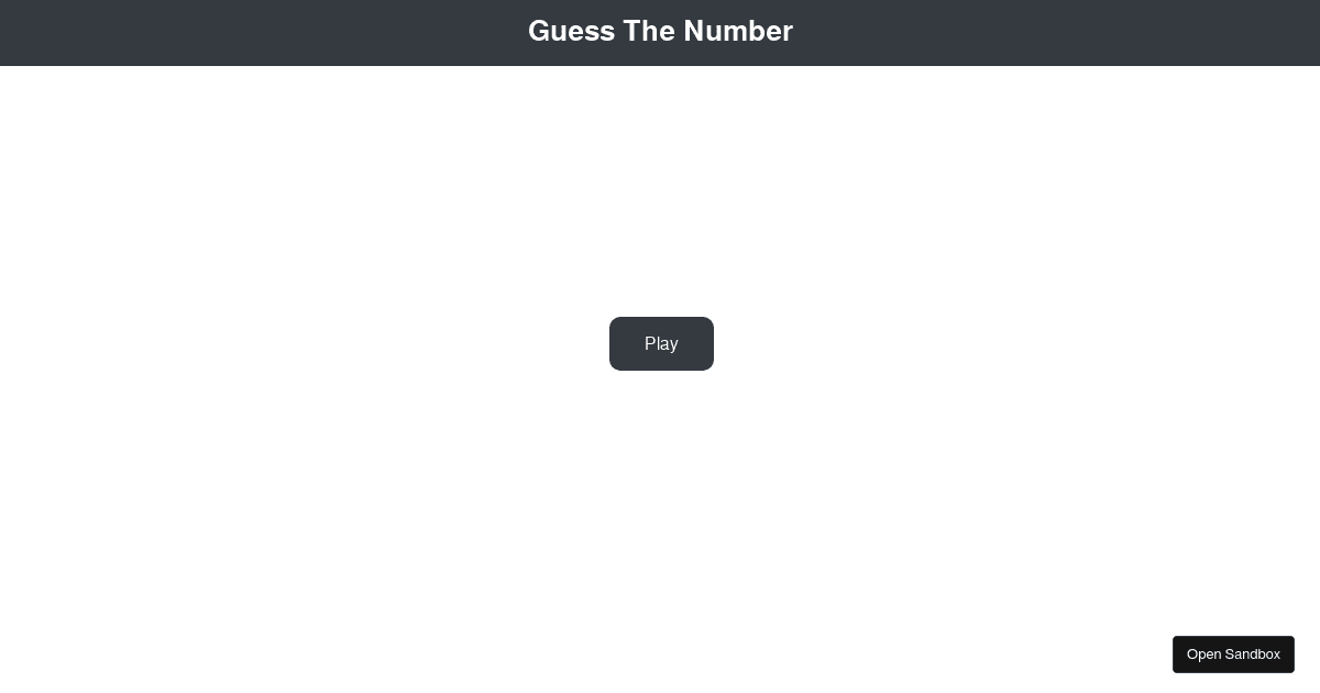 guessthe-number - Codesandbox