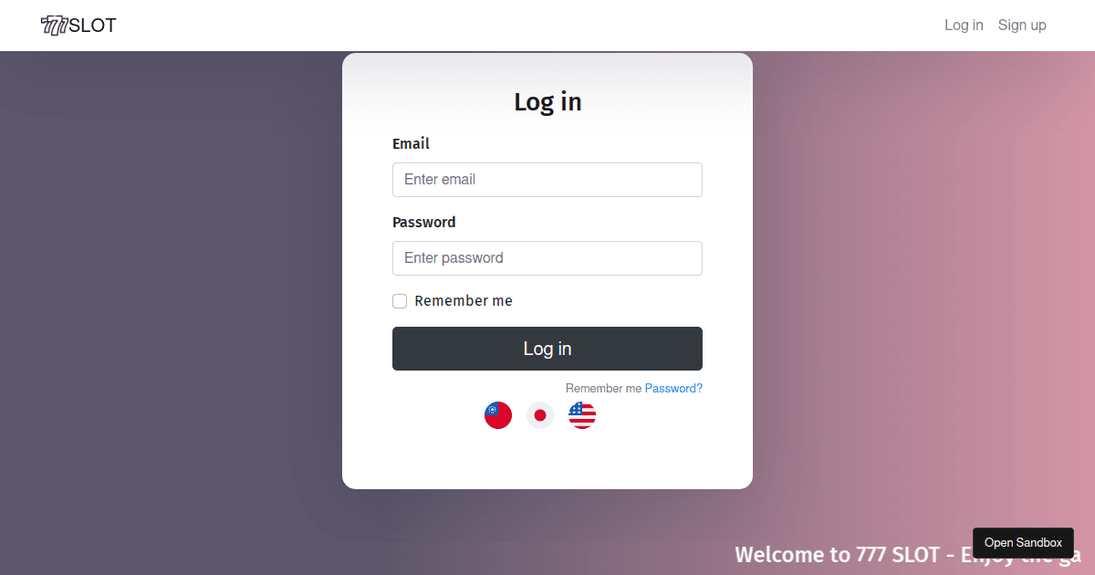reactjs-login - Codesandbox